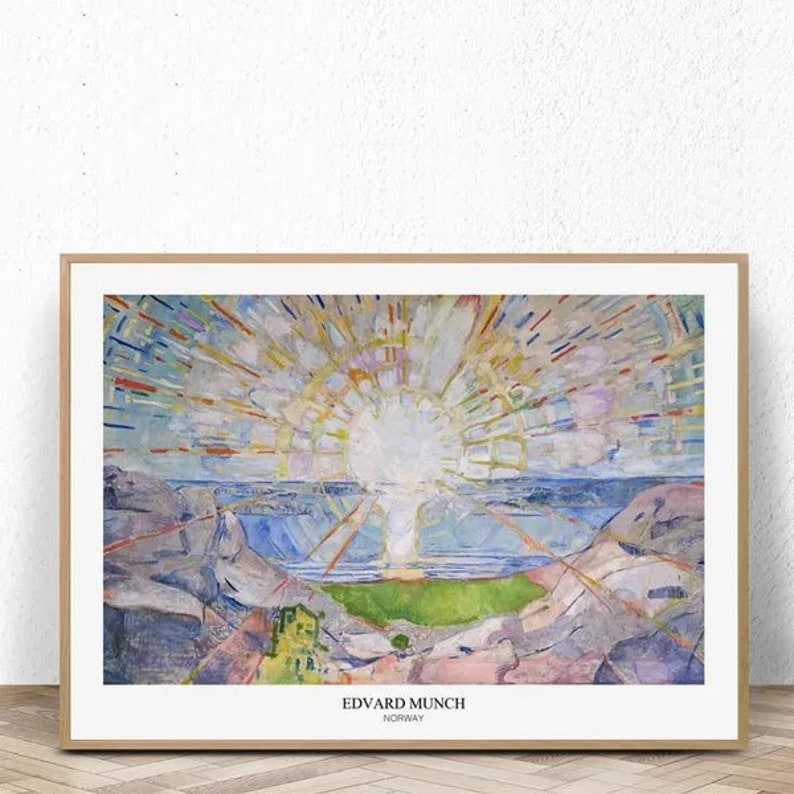 The Sun 1911 Premium, Edvard Munch, Fine Art Cross Stitch Patterns ...