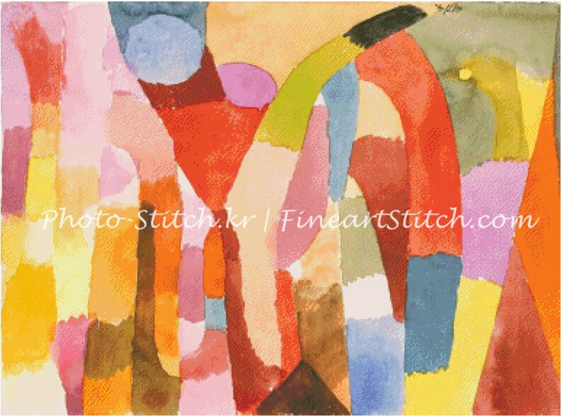 Movement Paul Klee Fine Art Cross Stitch Patterns Famous - Etsy