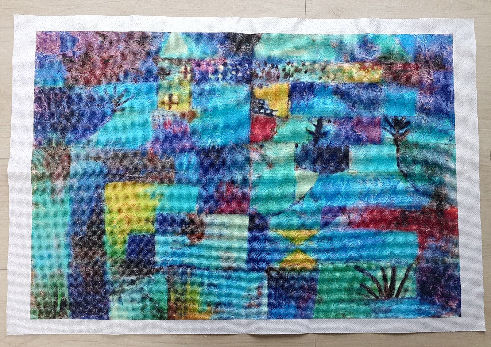 Terraced Garden, Paul Klee, Fine Art Cross Stitch Patterns, Famous ...