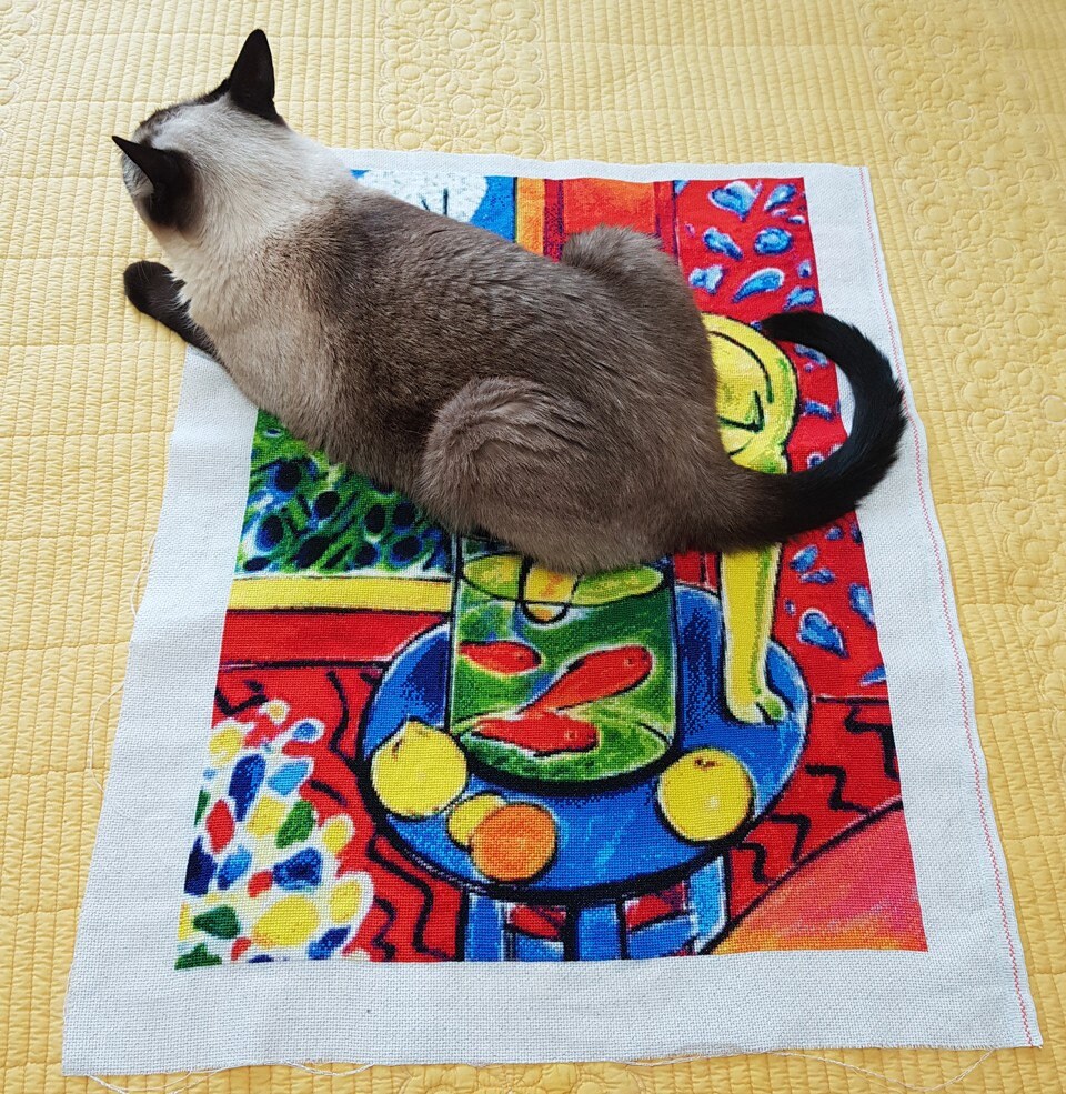 The Cat With Red Fish, Matisse, Fine Art Cross Stitch Patterns, Famous ...