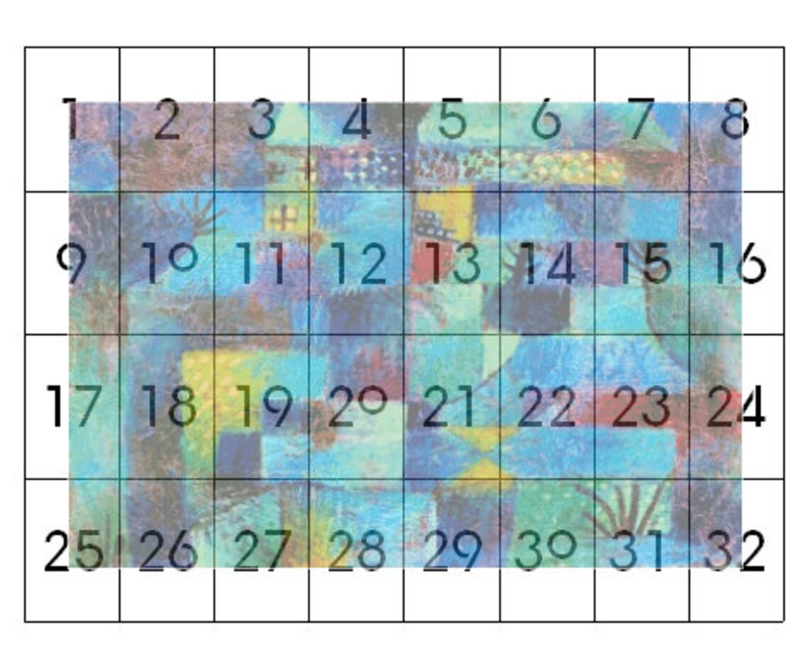 Terraced Garden, Paul Klee, Fine Art Cross Stitch Patterns, Famous ...