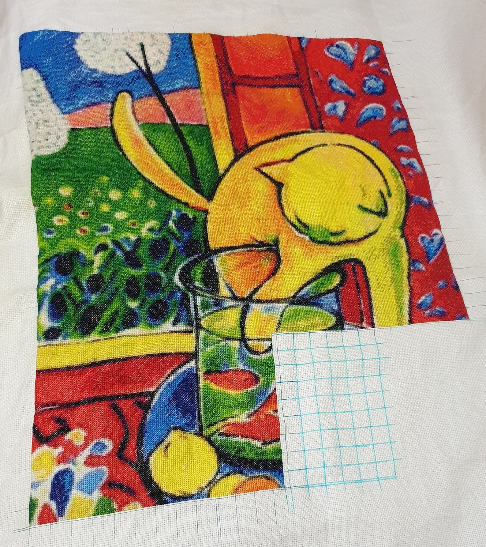 The Cat With Red Fish, Matisse, Fine Art Cross Stitch Patterns, Famous ...