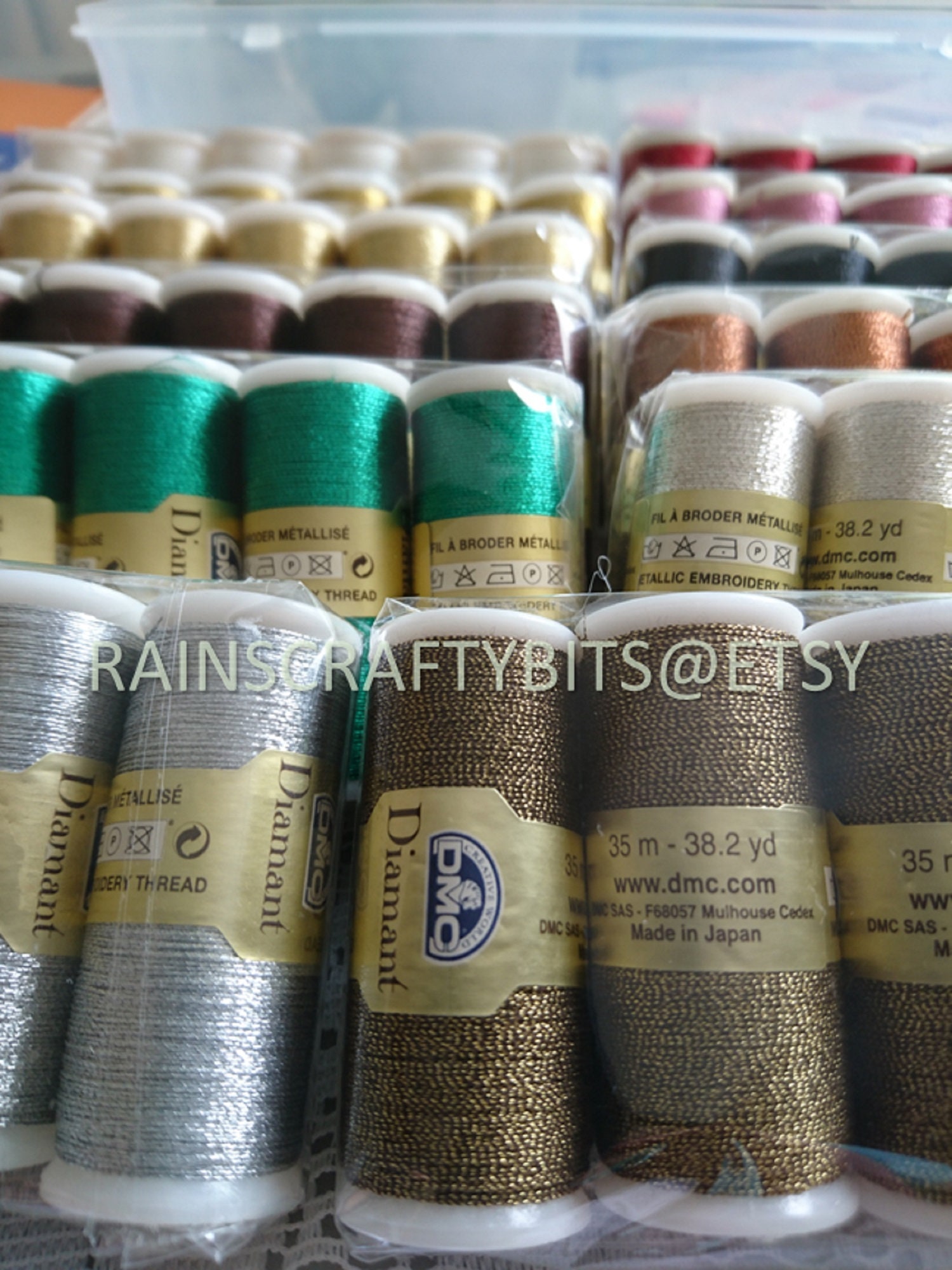 DMC Diamant Metallic Embroidery Thread (art. 380) - Etsy