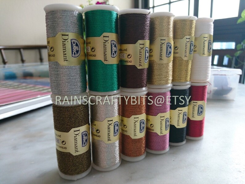 DMC Diamant Metallic Embroidery Thread (art. 380) - Etsy