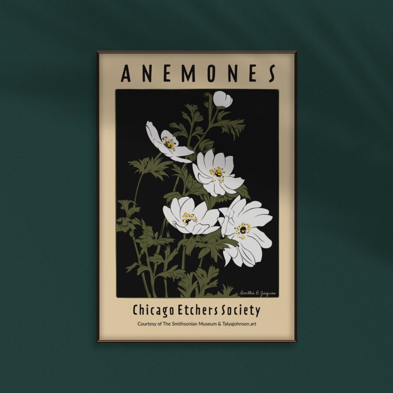 Dark Academia Decor Printable Poster, Floral Wall Art in Vintage ...