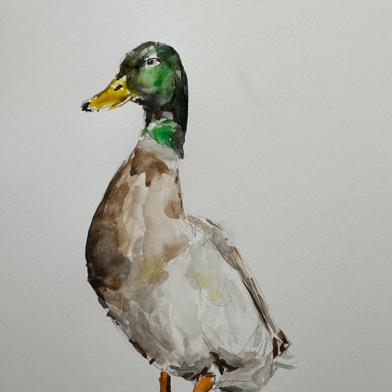 Duck Painting - Etsy