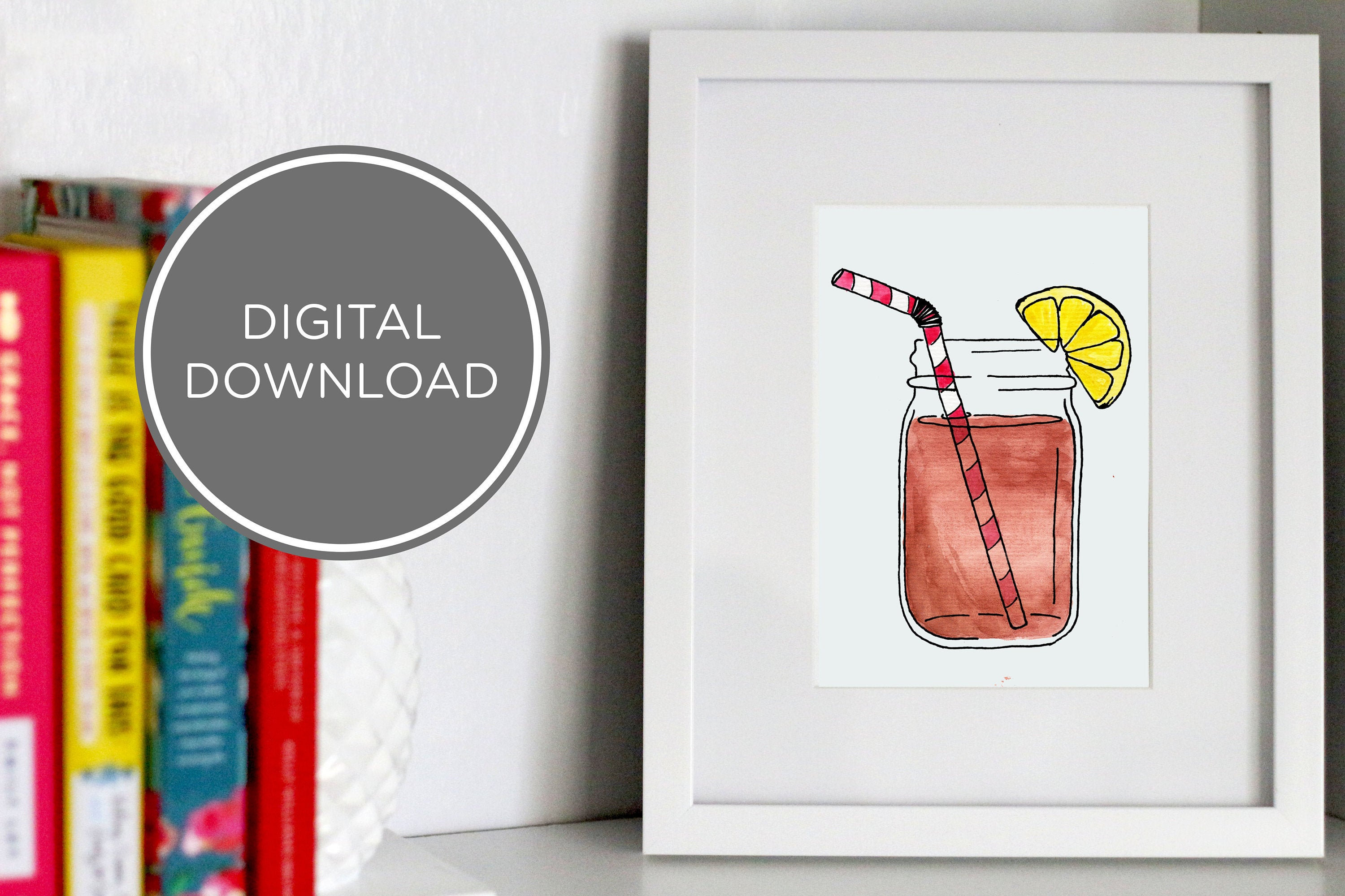 Printable Watercolor Sweet Tea Art - Etsy