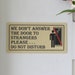 Don't Knock Sign No Soliciting Sign We Don't Answer the Door Do Not ...