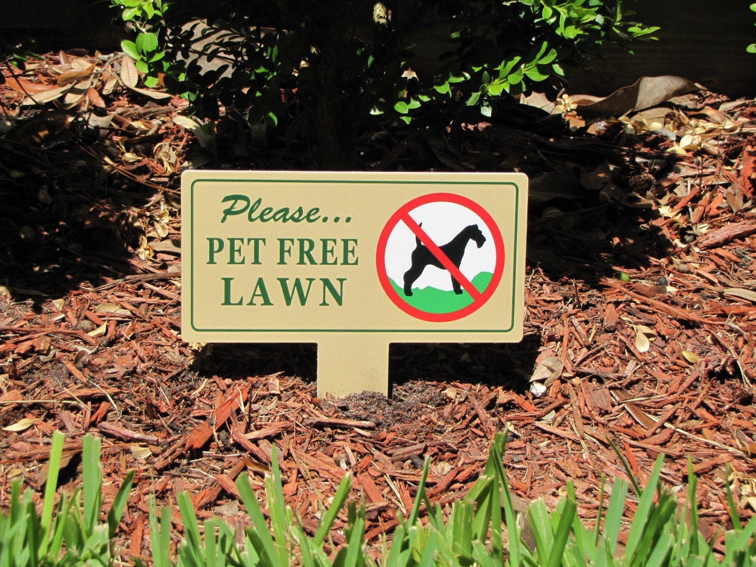 Pet Free Lawn Sign No Dog Poop Stake No Poop No Pee Sign - Etsy