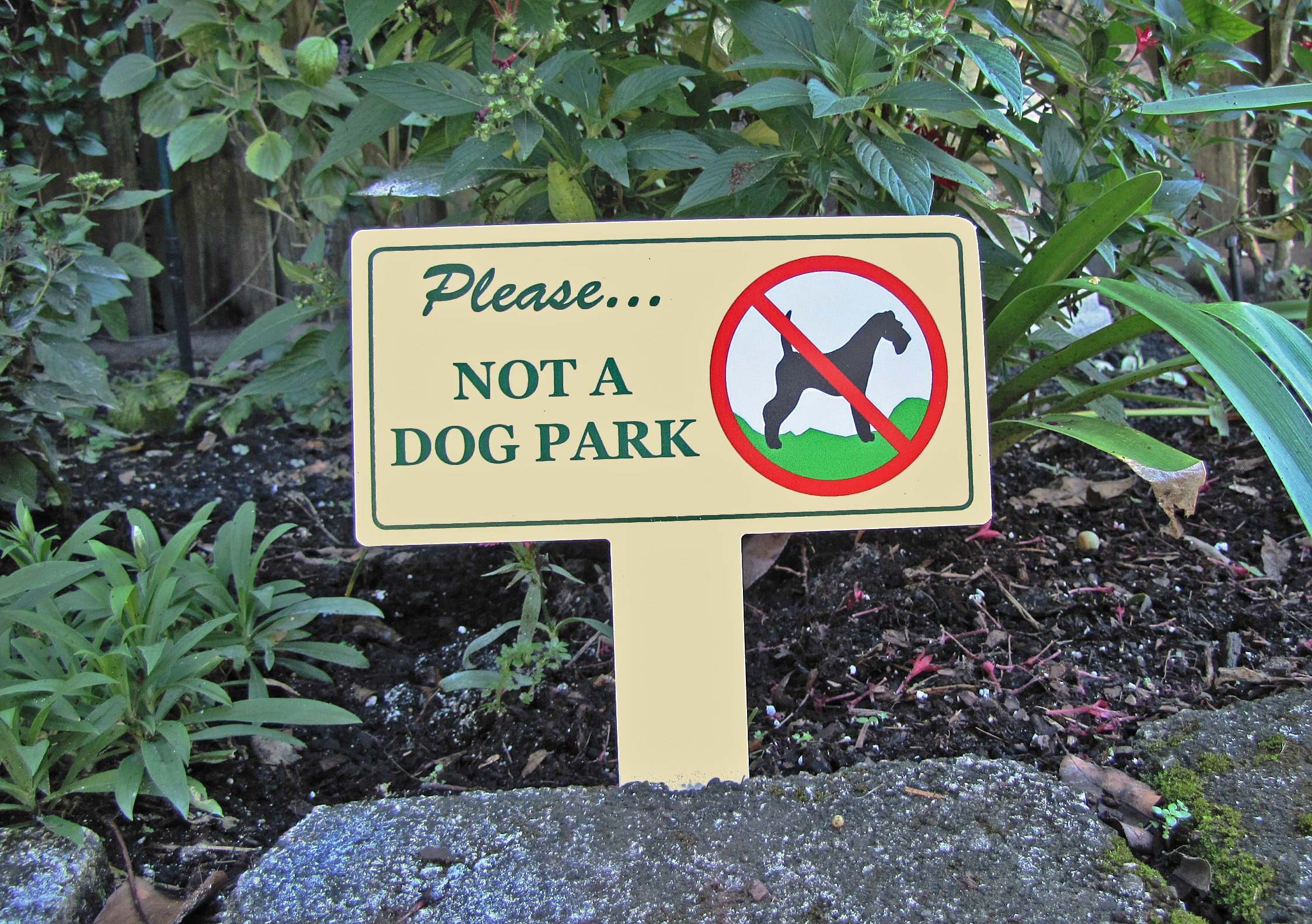 Funny Dog Park Sign