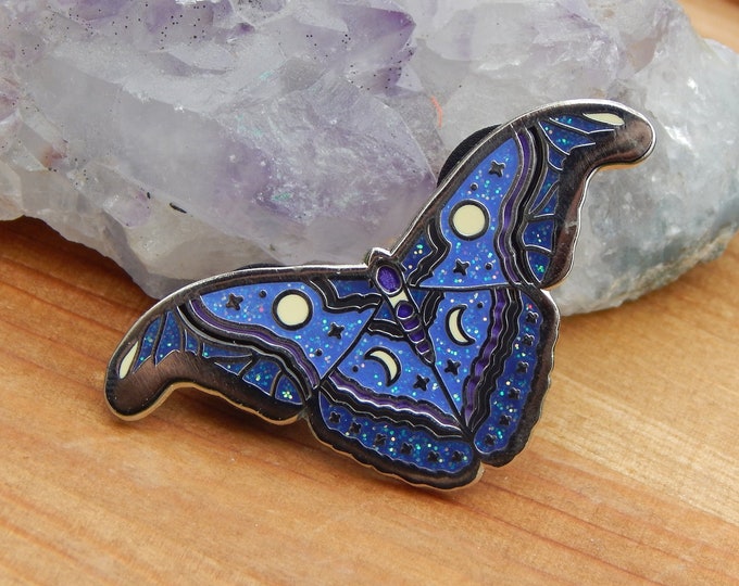 Atlas Moth Enamel Pin - Etsy