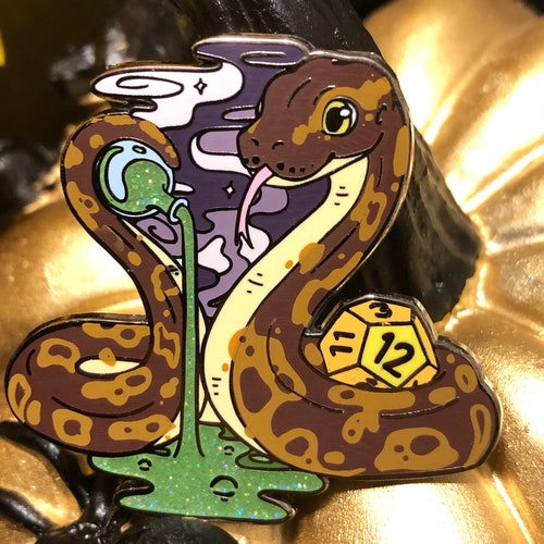 I Love Danger Noodles Soft Enamel Pin Funny Snake Ball Python | Etsy