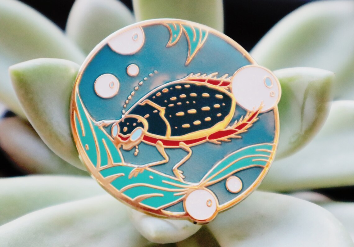Diving Beetle Enamel Pin | Etsy
