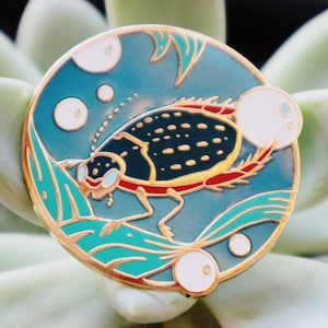 Diving Beetle Enamel Pin - Etsy