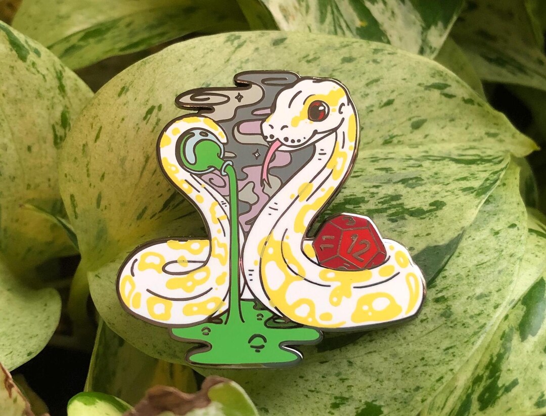 Python Potionmaster Albino, Ball Python Enamel Pin - Etsy
