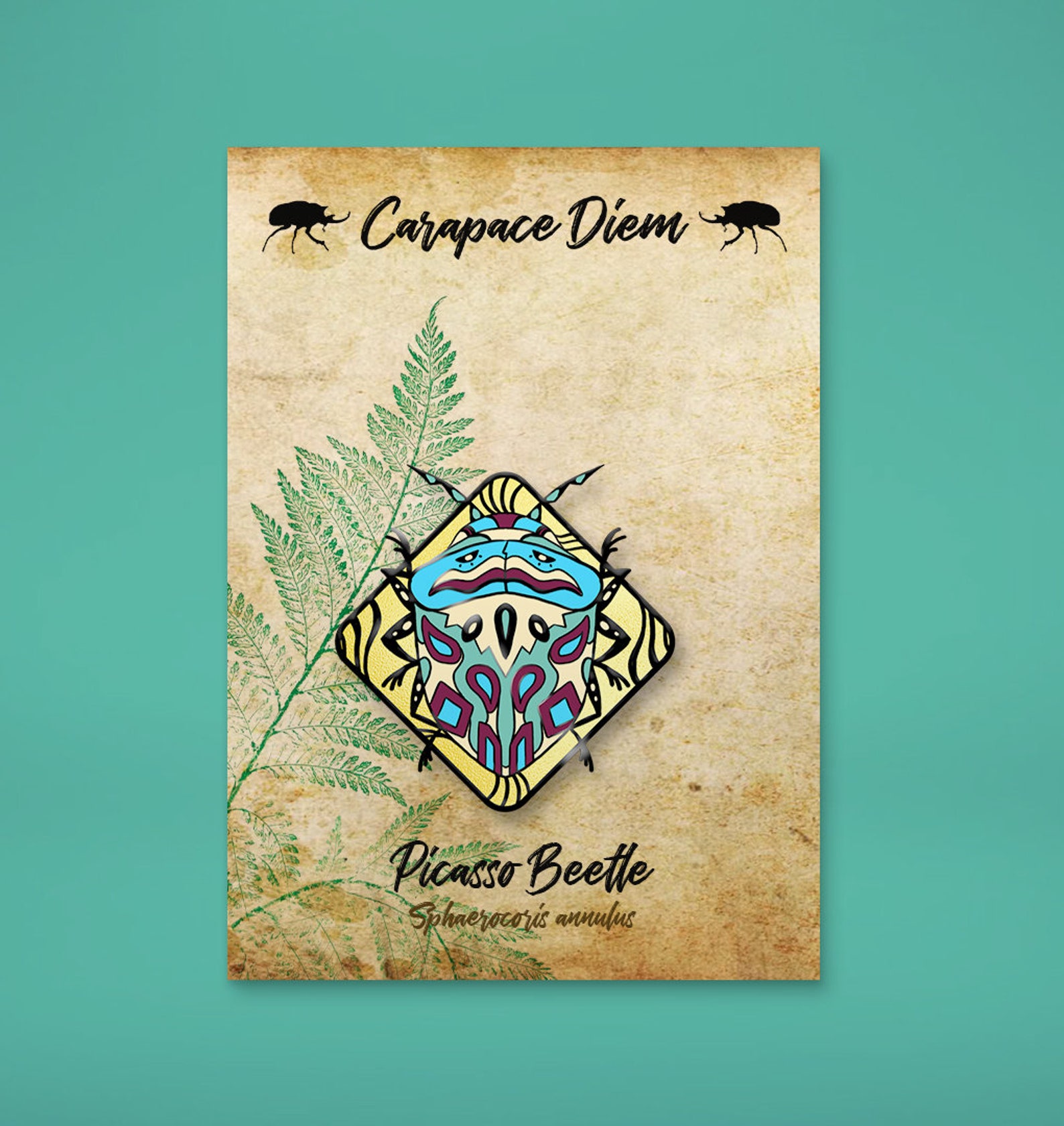 Picasso Bug Enamel Pin - Etsy