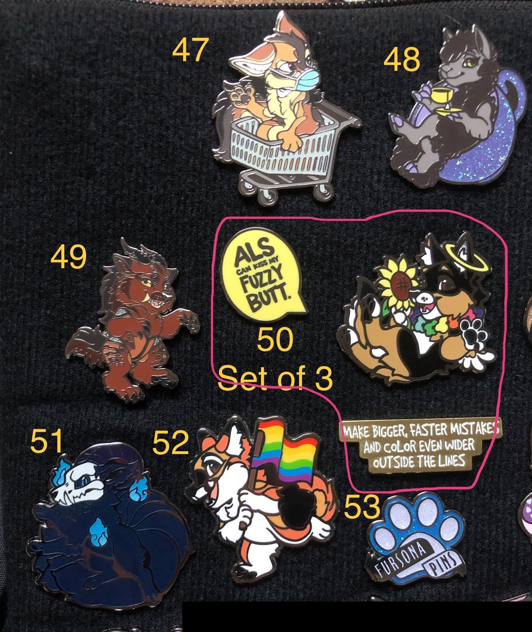 Fursona Pins Individual Animal Furry Character Enamel Pin 6 - Etsy
