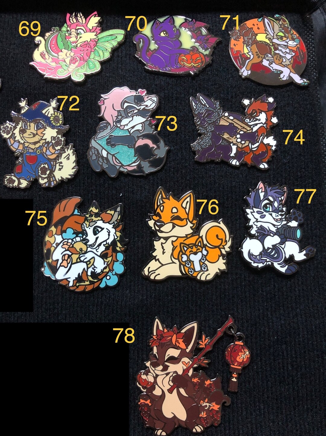 Fursona Pins Individual Animal Furry Character Enamel Pin 9 - Etsy