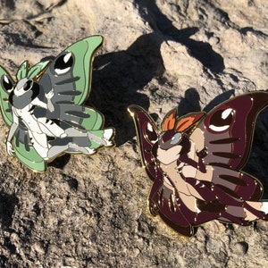 Aruna the Brown Moth Insect Enamel Pin - Etsy