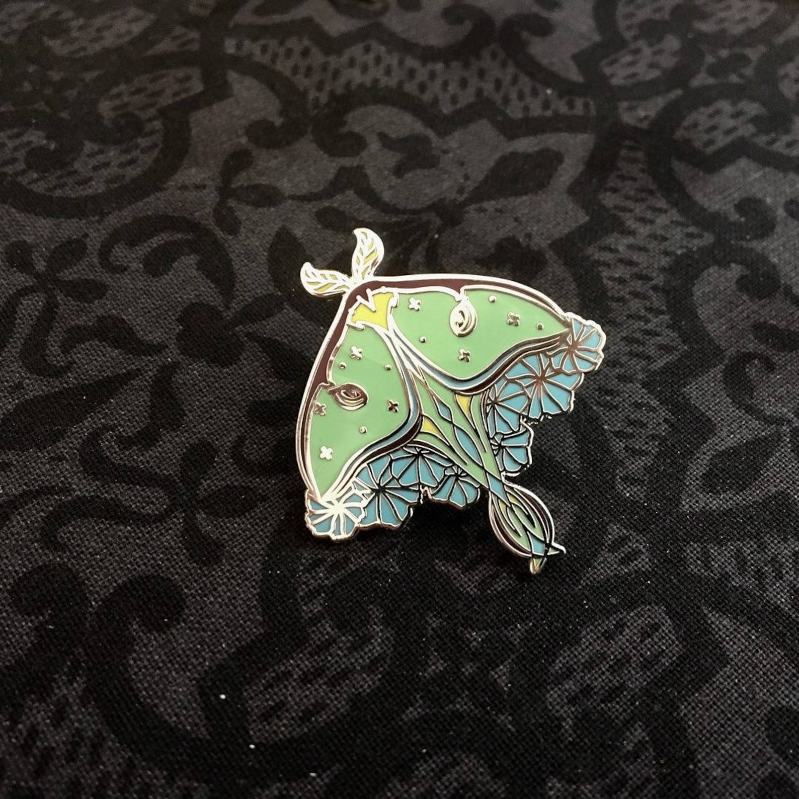 Luna Moth Enamel Pin | Etsy