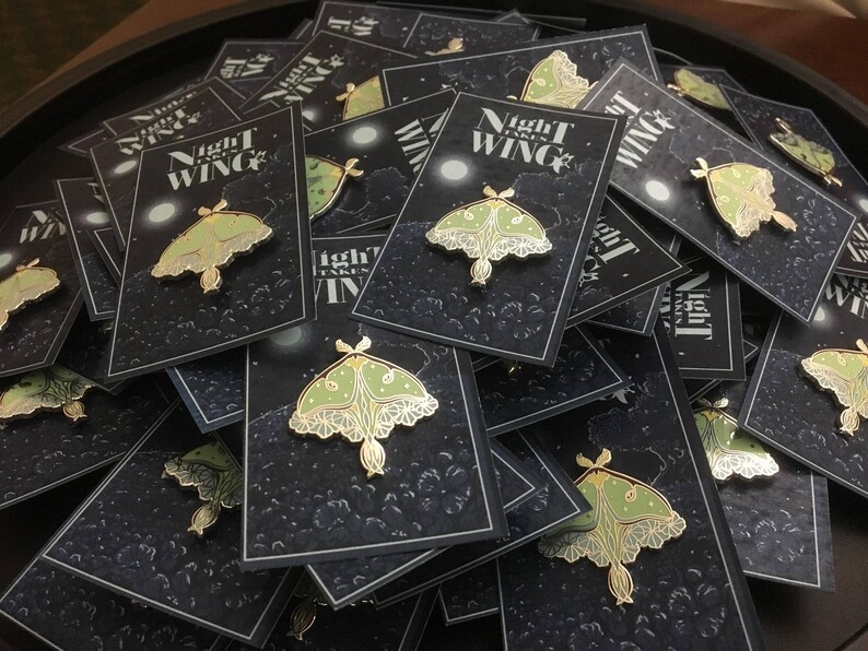 Luna Moth Enamel Pin | Etsy