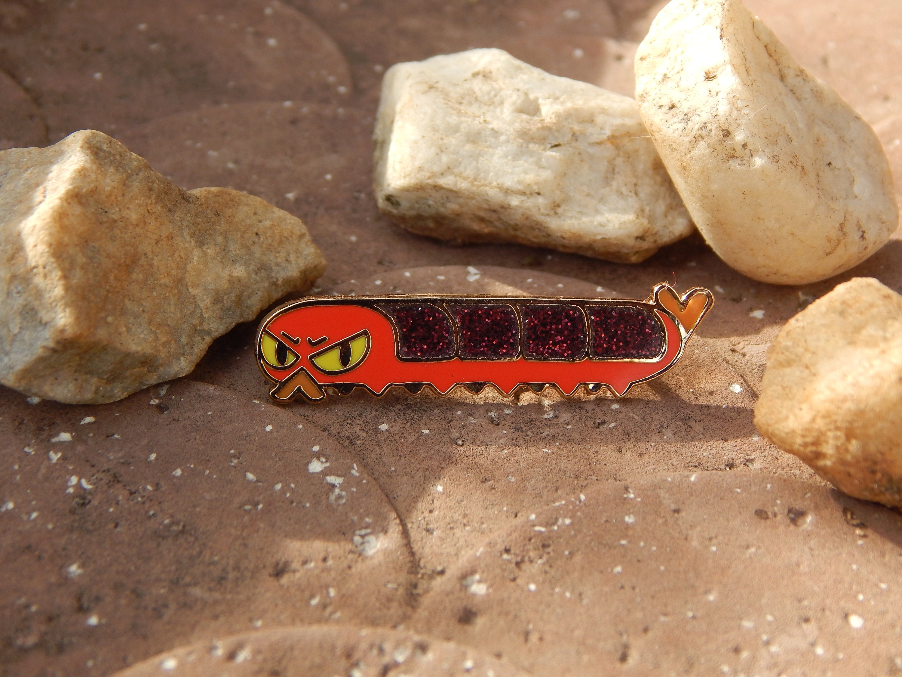 Sizzlepede Centipede Mini Enamel Pin | Etsy