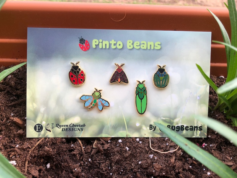 Pinto Beans Mini Enamel Pins: Set 1 - Etsy