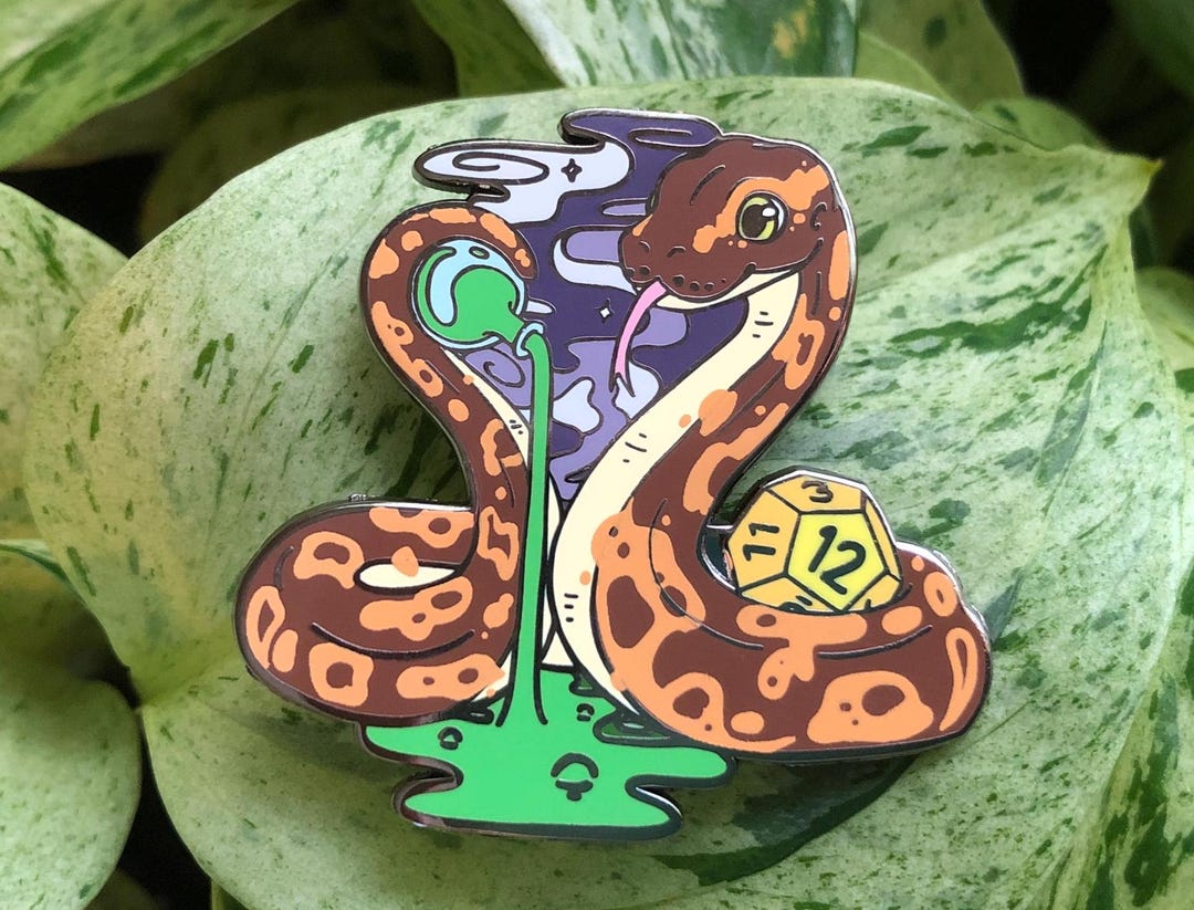 Python Potionmaster, Ball Python Enamel Pin - Etsy