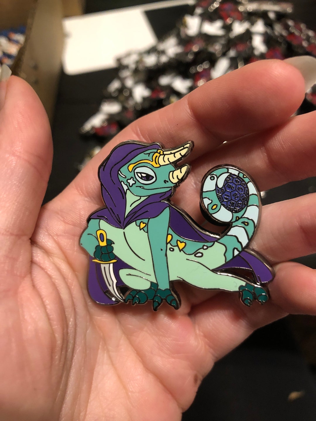 Chameleon Charlatan, Chameleon Enamel Pin - Etsy