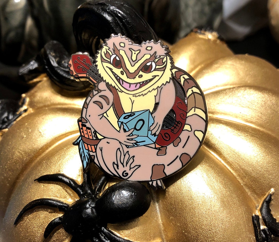 Beardie Bard Natural Brown, Bearded Dragon Enamel Pin - Etsy