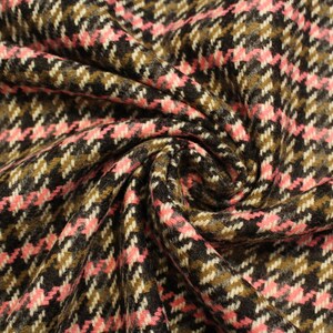 Pure New Wool Classic Mini Check Tweed Fabric | DM94 - Etsy