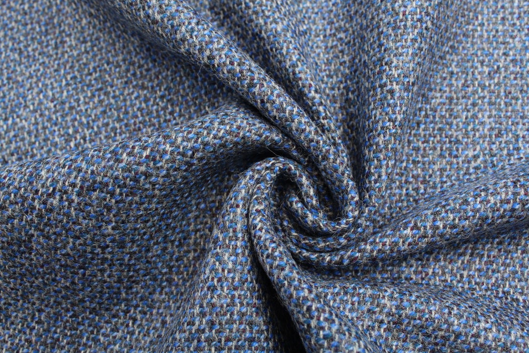 100% Wool Classic Tweed Design Fabric | DQ33 - Etsy