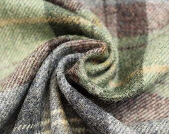 Plaid Wool Fabric | Etsy