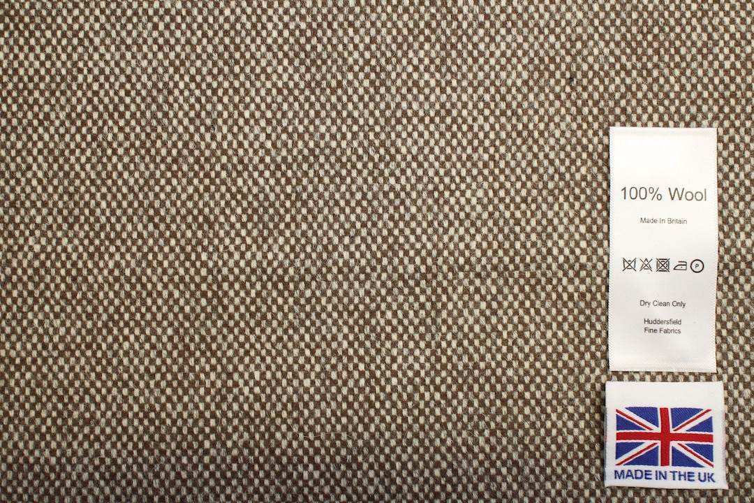 Pure Wool Tweed Fabric in a Hopsack Weave | DR08 - Etsy