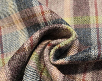 Plaid Wool Fabric - Etsy