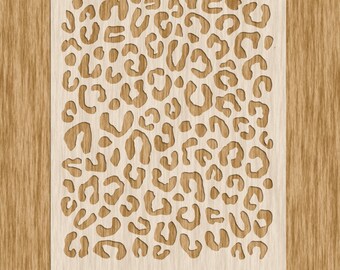 Leopard stencil | Etsy