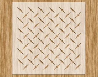 Diamond Pattern Stencil | Etsy