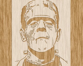 Frankenstein Stencil | Etsy