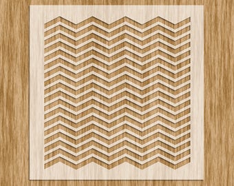 Zig Zag Stencil | Etsy