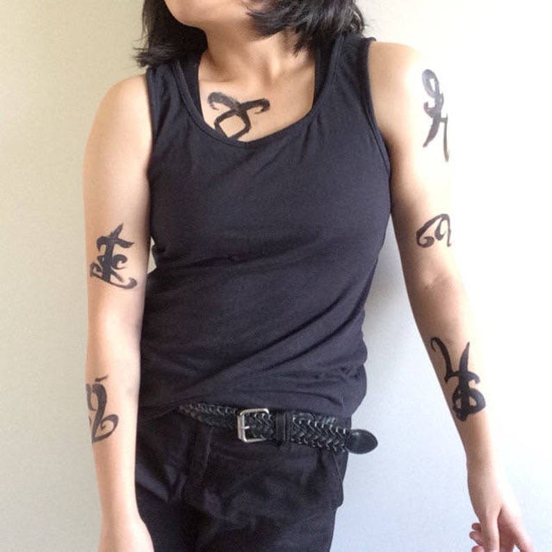 SHADOWHUNTER RUNES STENCILS: Sku SHR12-Calm Anger 4 x | Etsy