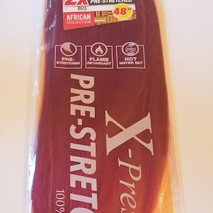 X-pression Xpression Expression 48 Braiding Hair 2X Pre-stretched Color ...