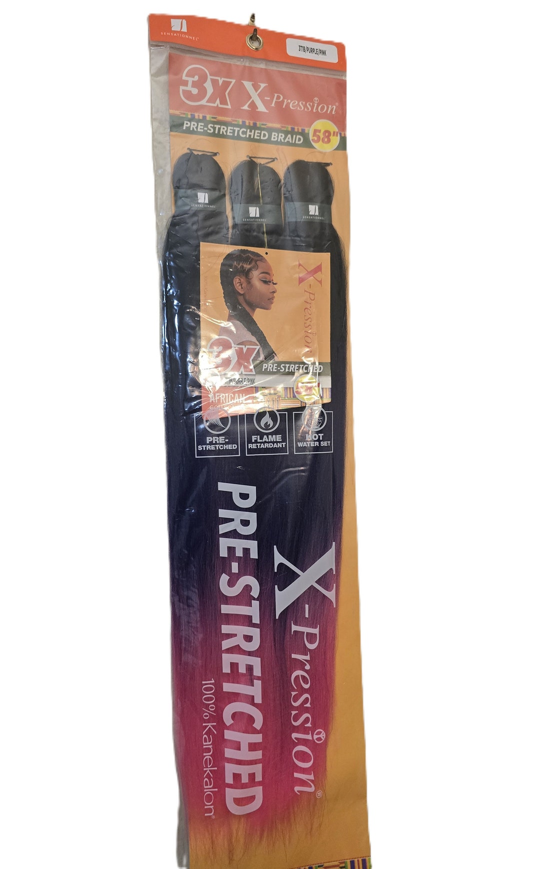Color 3T1B/PURPLE/PINK X-pression Xpression Expression Sensationnel X ...