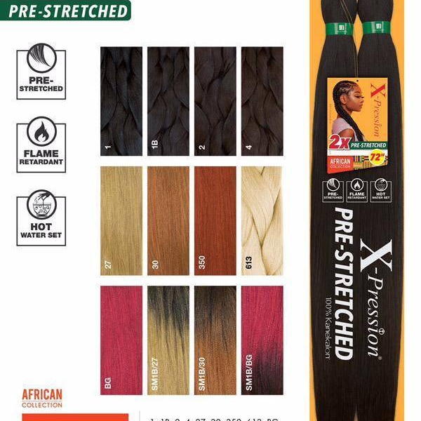 Xpression Pre Stretched Hair - Etsy