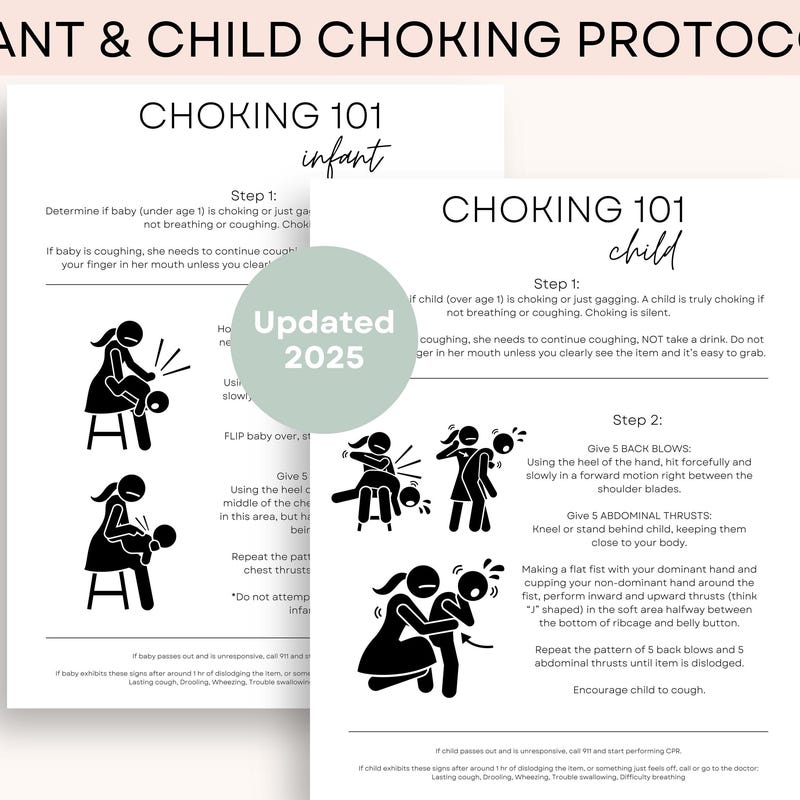 Baby Choking First Aid - Etsy UK