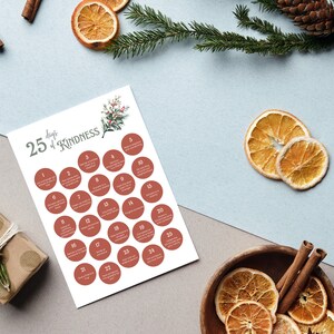 Christmas 25 Days of Kindness Editable Printable | Kids Activity ...