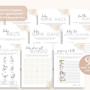 Baby Shower Game Emoji Pictionary Pregnancy and Birth Editable ...