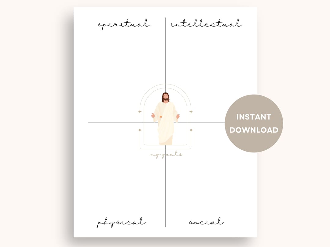 LDS Goal Sheet Printable Download 2025 2026 Children and Youth Program ...