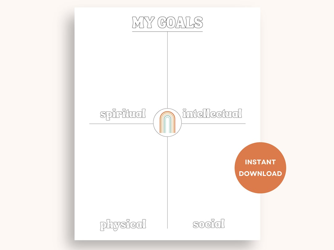 LDS Goal Sheet Children and Youth Program Printable Download 2025 ...