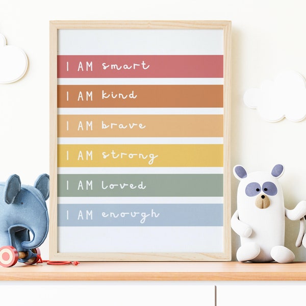 I Am Enough Printable - Etsy