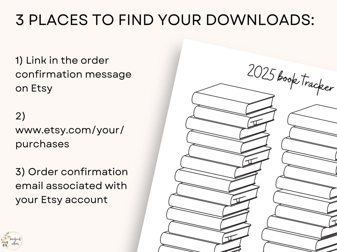 2025 Book Tracker Printable Mein Lese-Tracker Lesezeichen | Stapel von ...